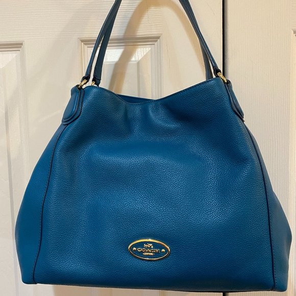 Coach | Bags | Coach Blue Leather Hobo Bag Nwot Make Offer | Poshmark